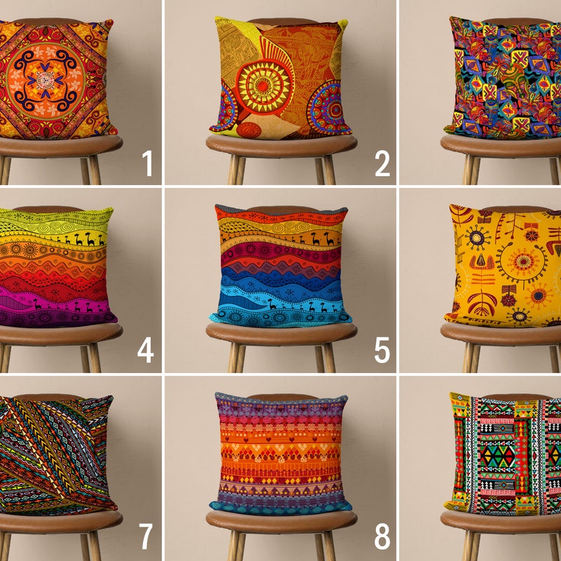 Ethnic Throw Pillow - Etsy