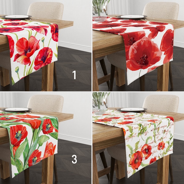 Flower Table Runner - Etsy