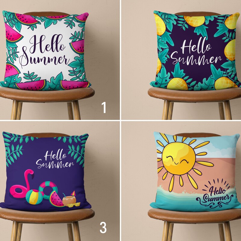 Summer Pillow - Etsy