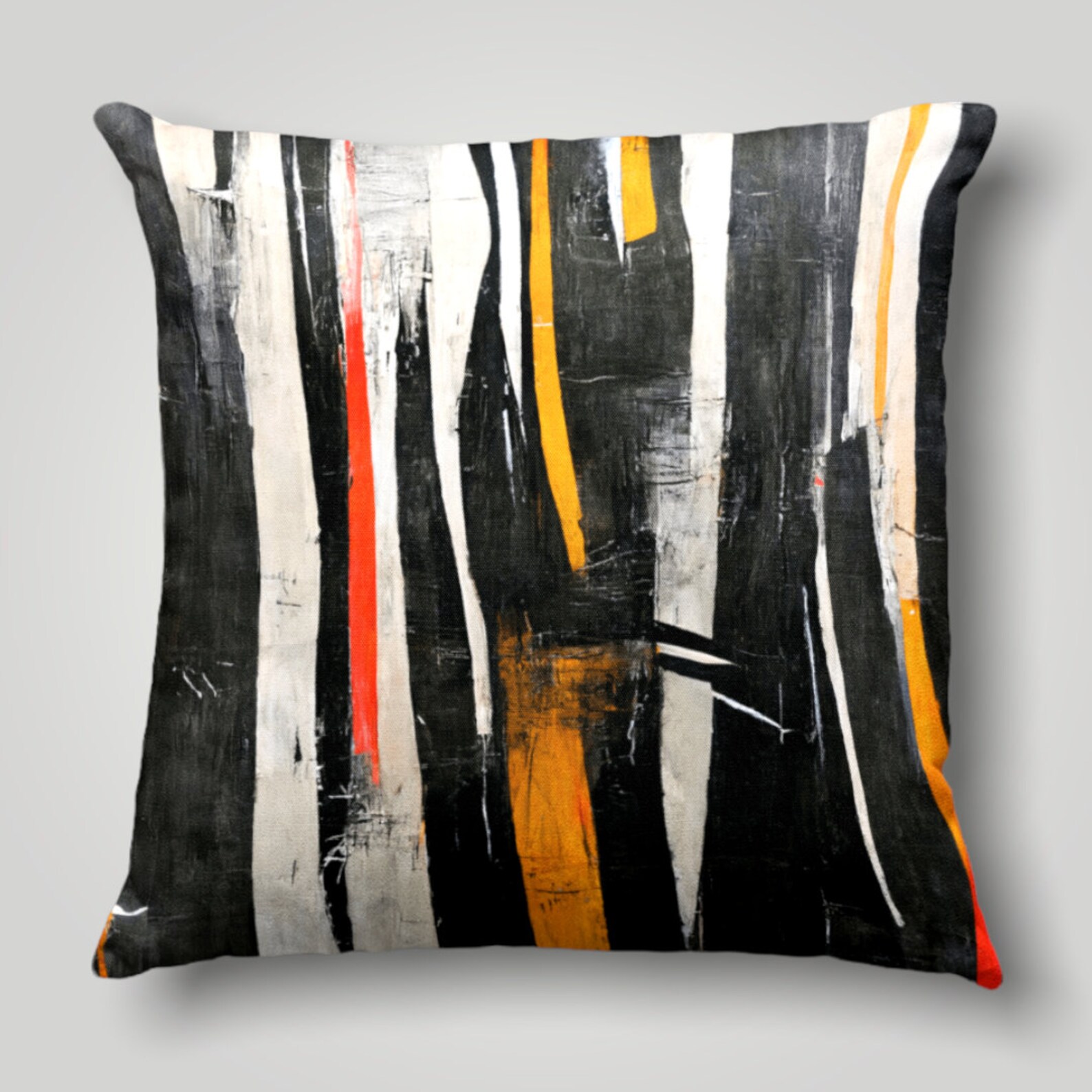 Modern Abstract Painting Pillow Case Brush Art Cushion Cover - Etsy