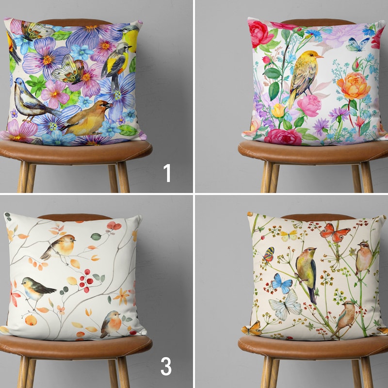 Bird Cushion Cover - Etsy