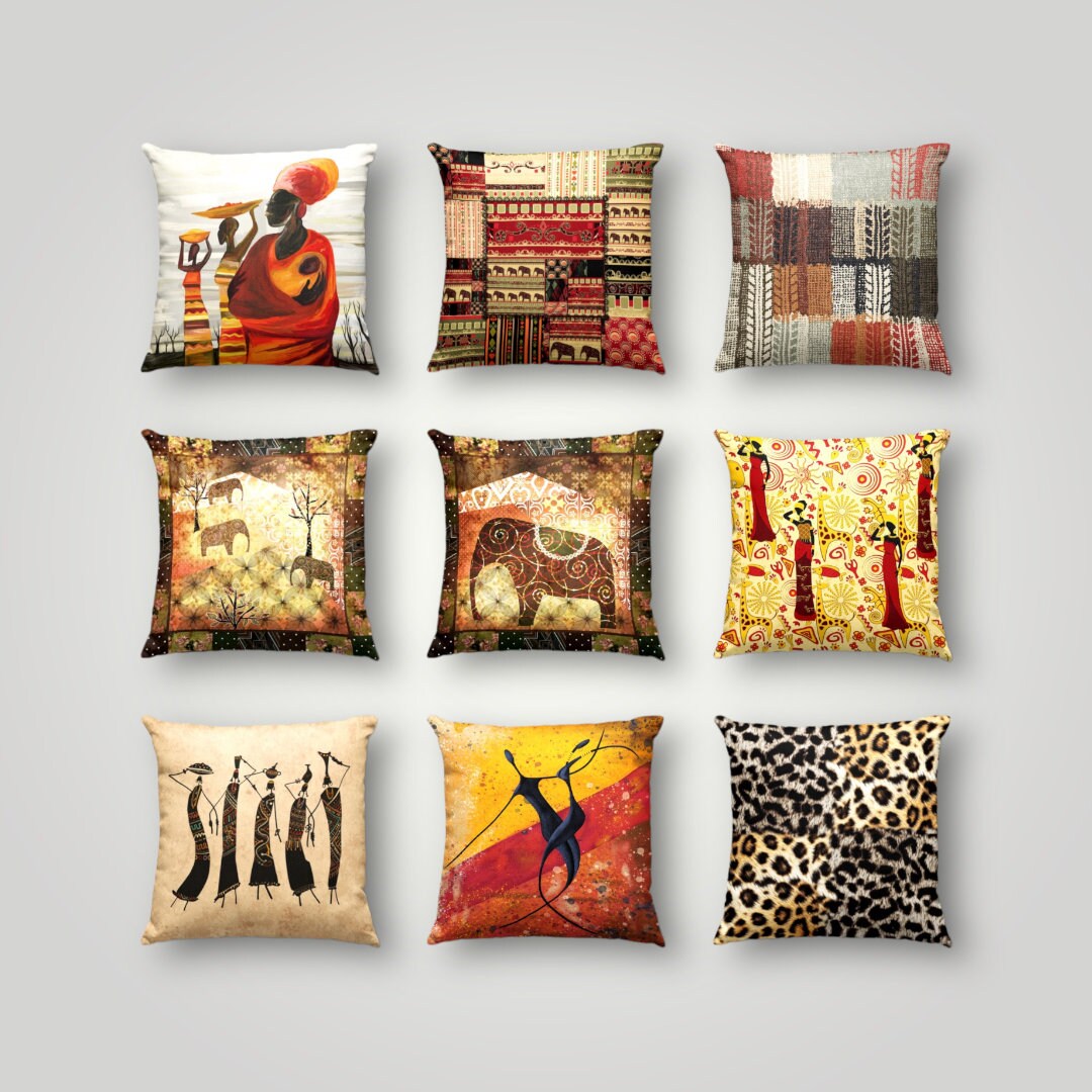 African Style Ethnic Pillow Cover Authentic Boho Pillow Case - Etsy