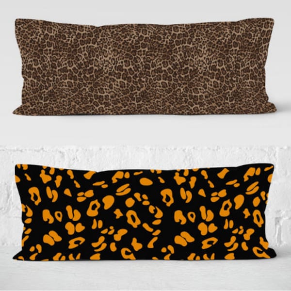 Leopard Bolster Pillow - Etsy