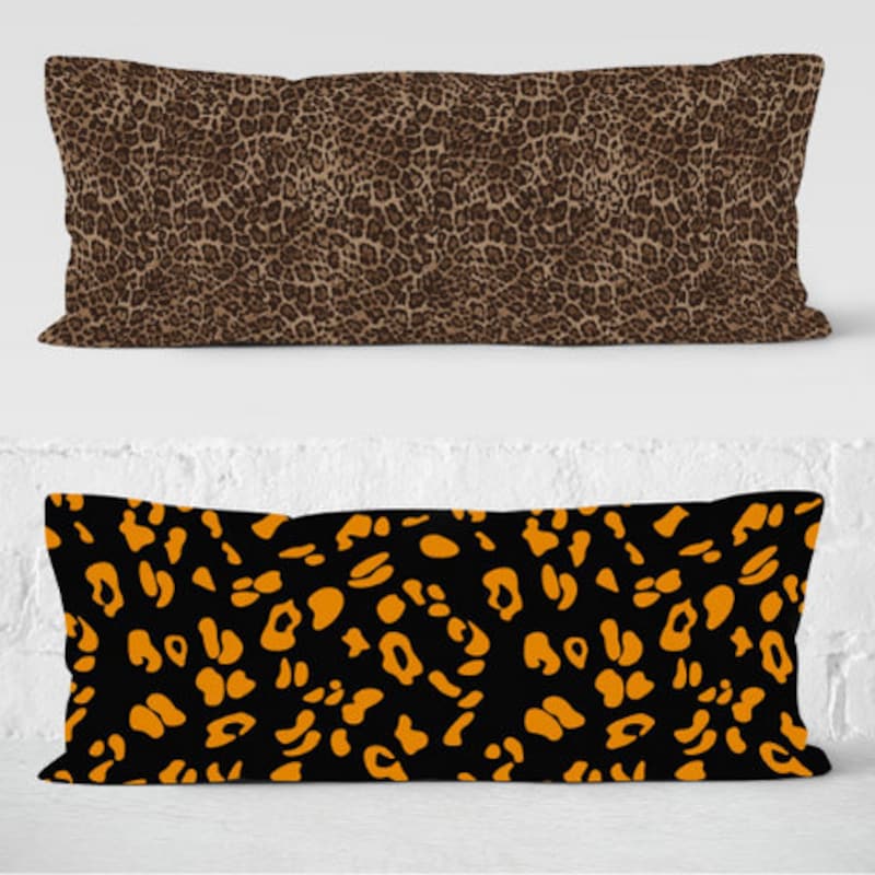 Leopard Bolster Pillow - Etsy