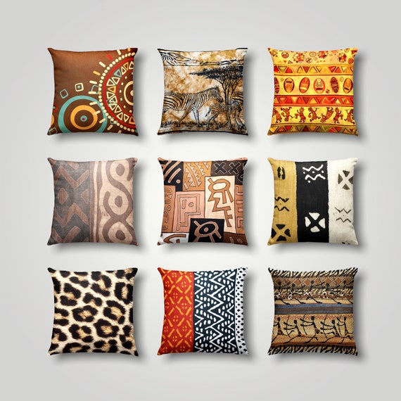 Ethnic African Style Pillow Cover Mudcloth Looking Pillow - Etsy