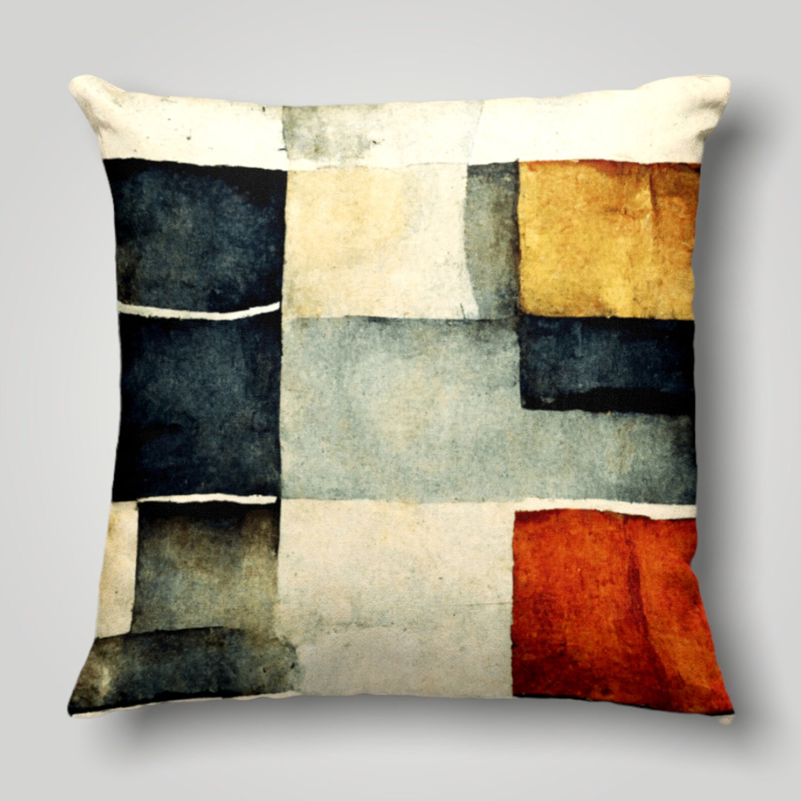 Modern Abstract Painting Pillow Case Brush Art Cushion Cover - Etsy