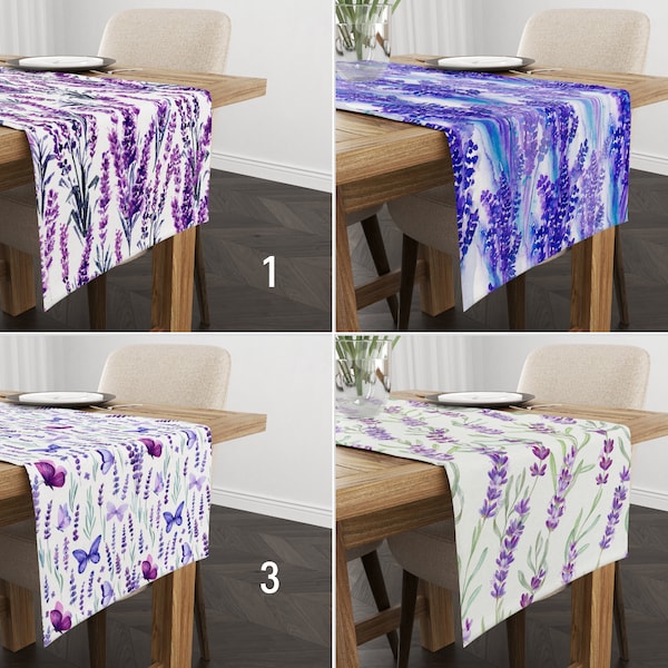 Purple Table Runner - Etsy