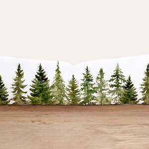 Pine Tree Design Lumbar Pillow Case, Green Pine Forest Long Pillow ...
