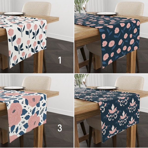 Navy Table Runner - Etsy