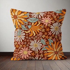 Boho Retro Pillow Cover, Mid Century Modern Throw Pillow Case, Polka ...