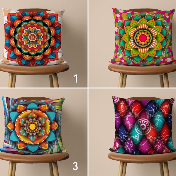 Mandala Pillow - Etsy
