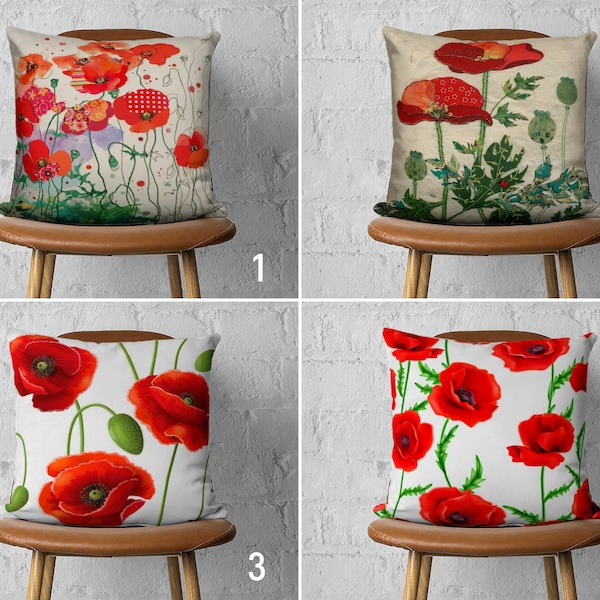 Poppy Pillows - Etsy