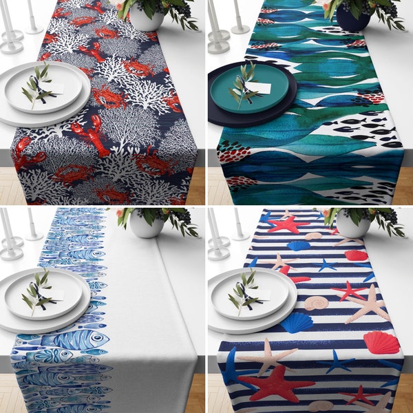 Coral Table Runner - Etsy