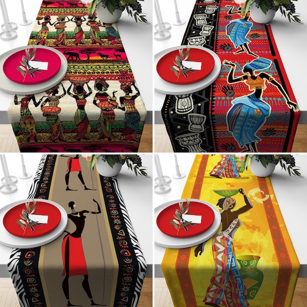 African Table Runner - Etsy