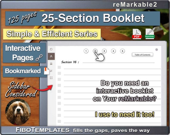 25-section Booklet on Remarkable From Simple & Efficient - Etsy