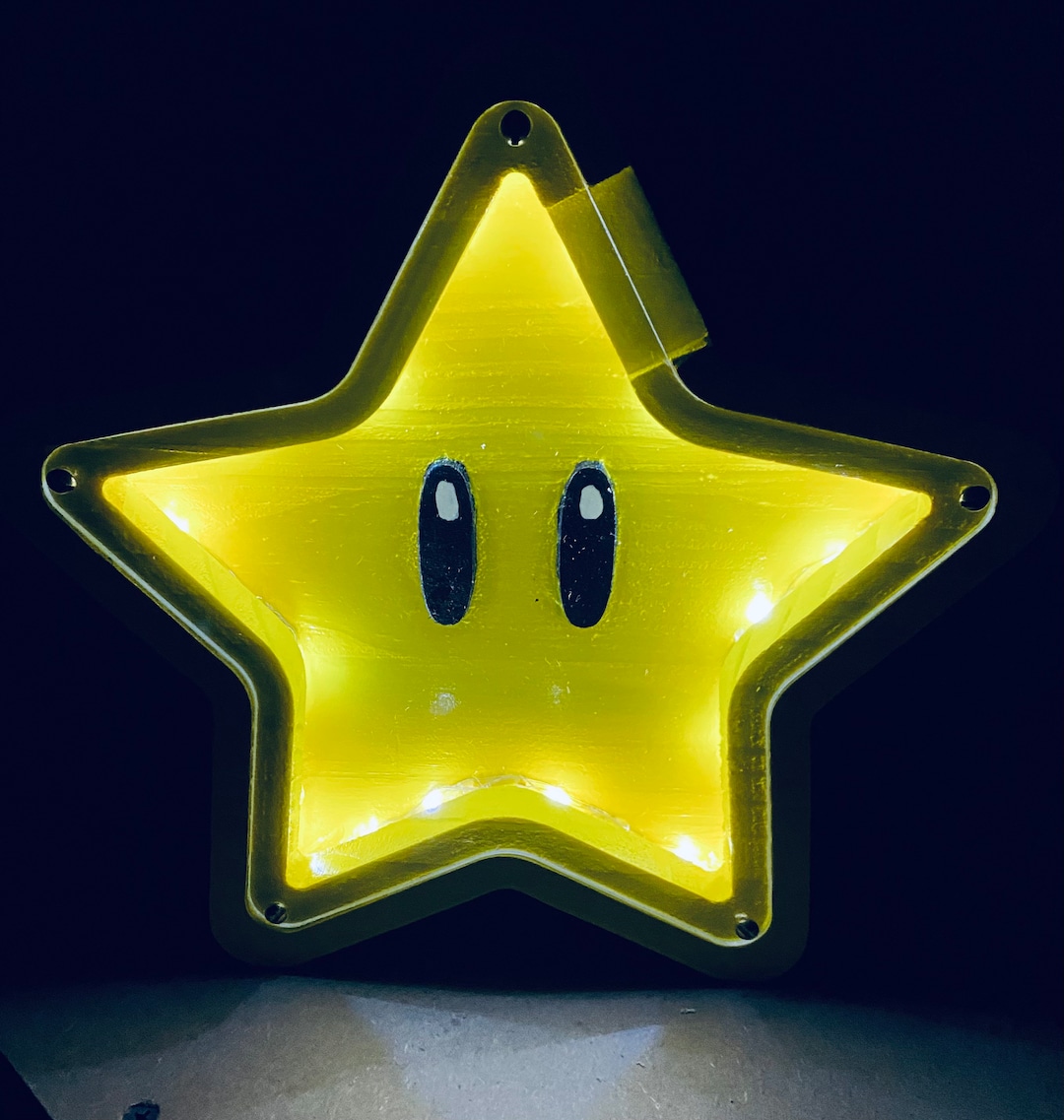 Light up Super Star/starman/invincibility Star Bank, Mario Bros Piggy ...