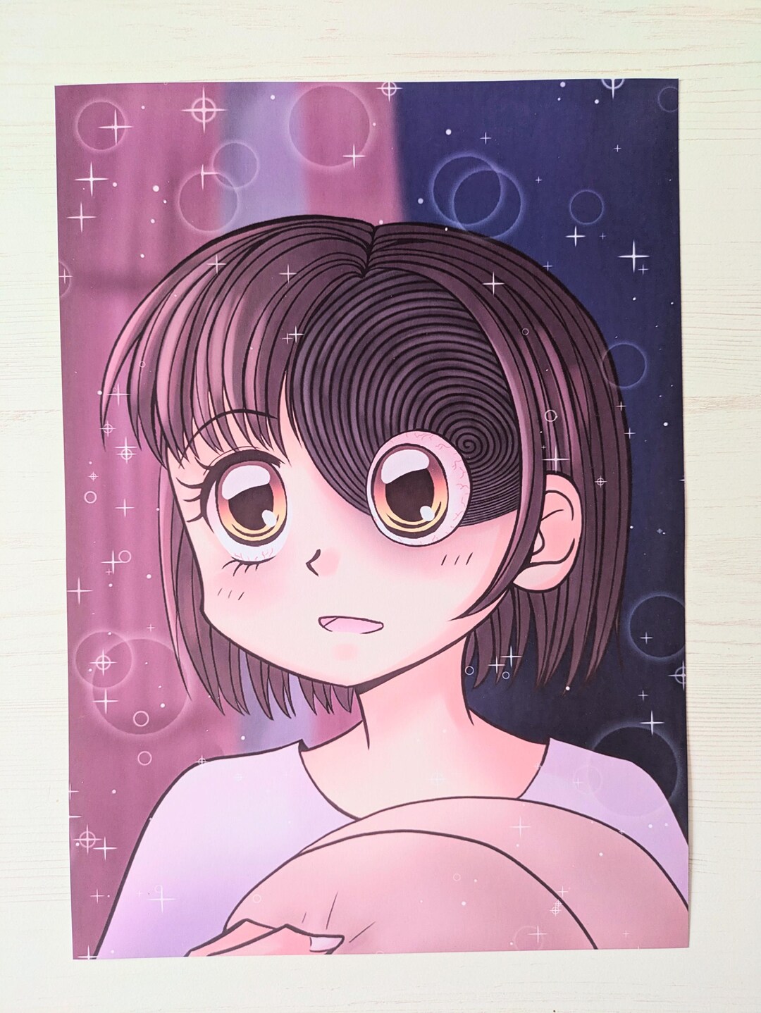 Spiral Horror Shojo A5 A4 Matte Print - Etsy