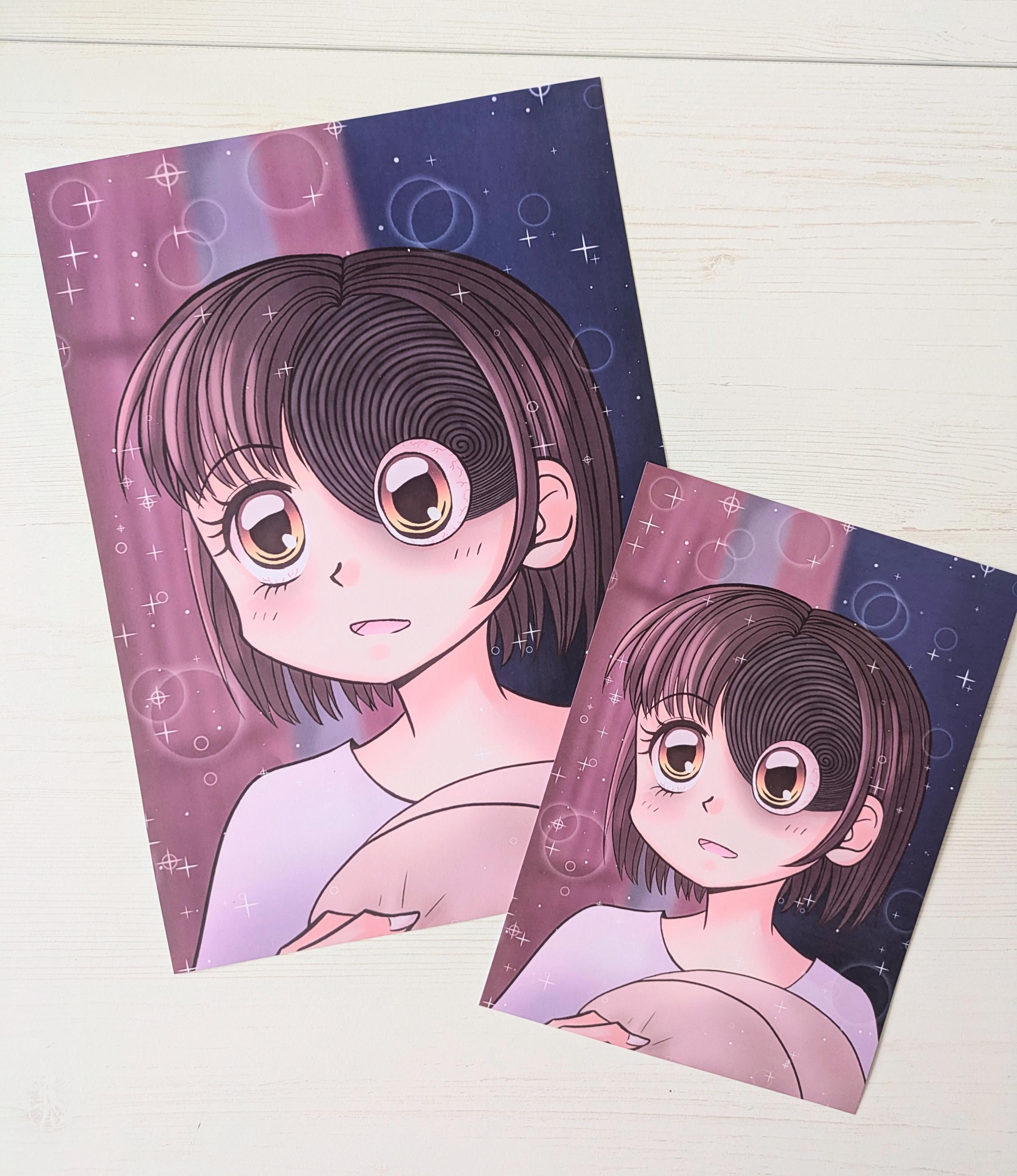 Spiral Horror Shojo A5 A4 Matte Print - Etsy