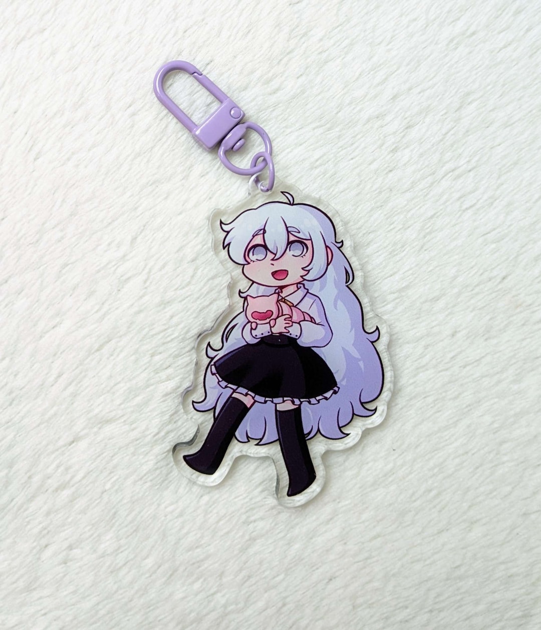 Hello Charlotte Charlotte Wiltshire With Magcat Acrylic Keychain With ...