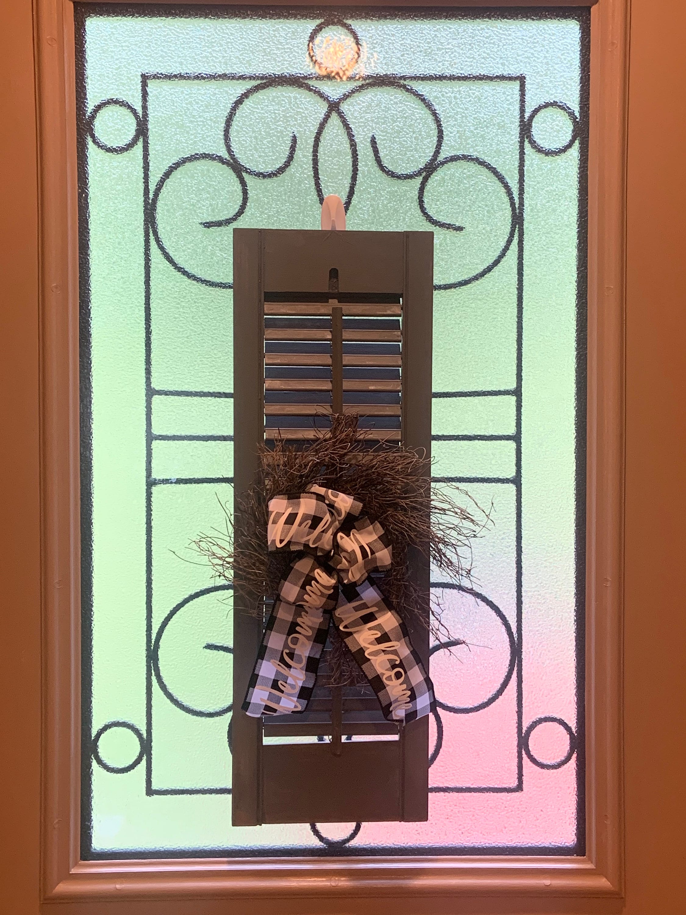 Rustic Farmhouse Window Shutter Wall or Door Decor - Etsy