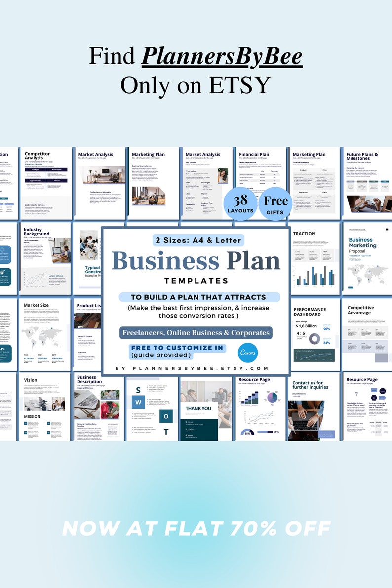 Small Business Plan Template Printable Online Business Plan - Etsy