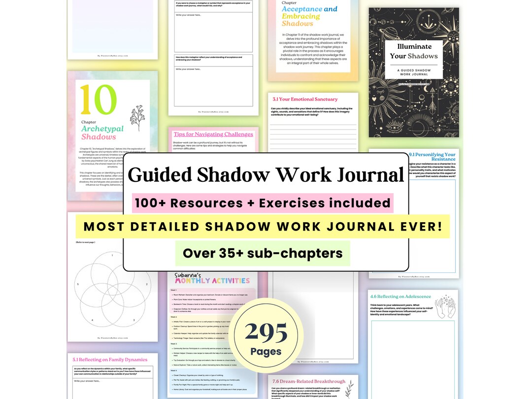 Shadow Work Prompts Printable, Inner Trauma Healing, Shadow Work ...