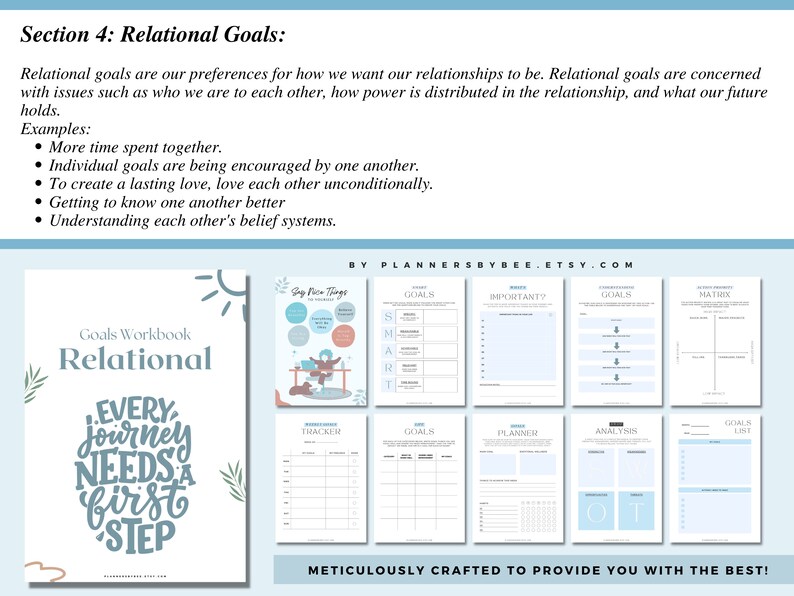 Life Goals Planner Best Goal Setting Digital Printable - Etsy