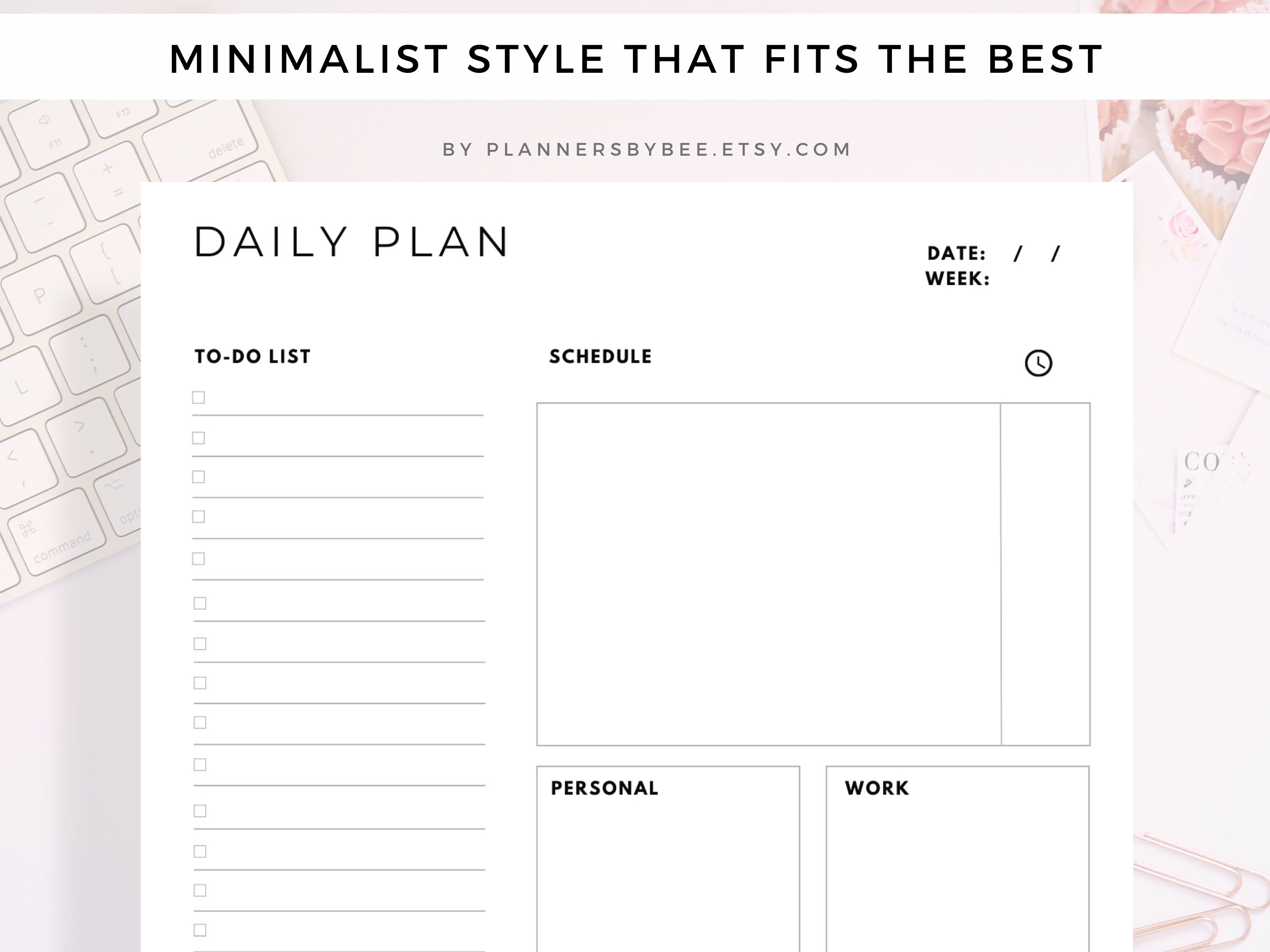 Best Daily Planner Templates Printable Daily to Do List for - Etsy