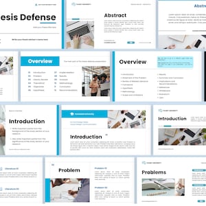 Canva Presentation Template Thesis, Minimal Template Dissertation ...