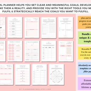 Personal Career Goals Guide Kit, Goal Planning Workbook, Self ...