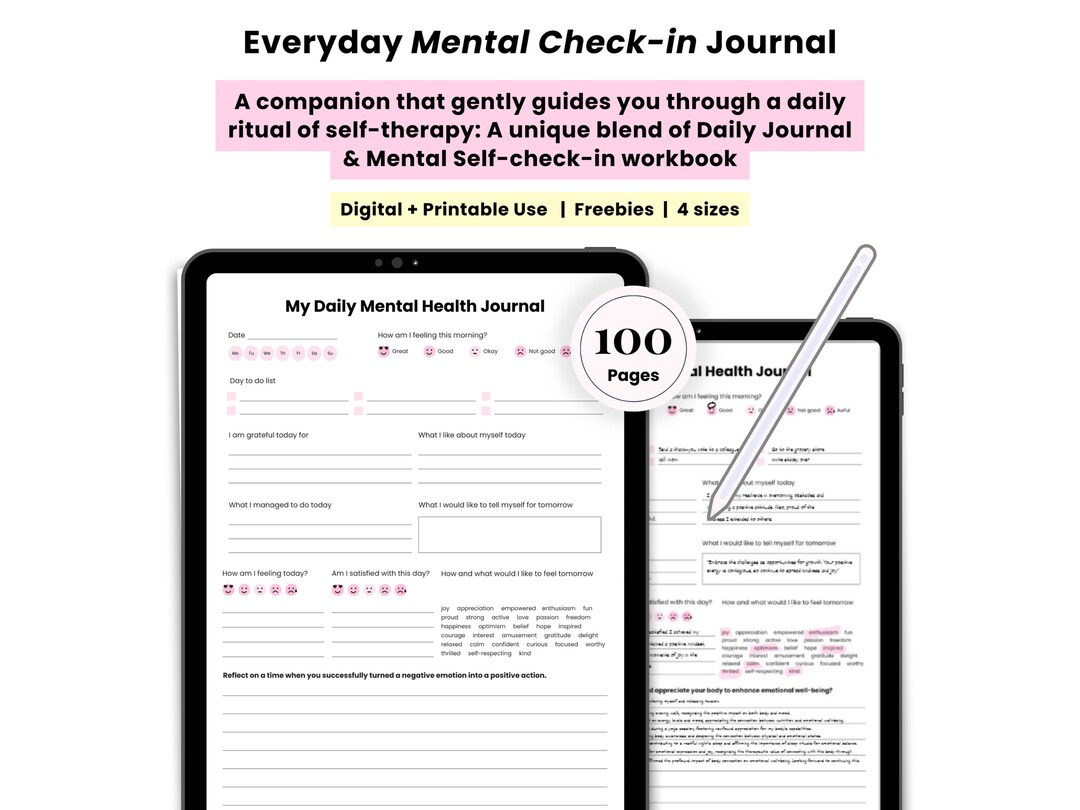 Self Care Planner Printable Mindfulness Workbook, Self-love Journal ...