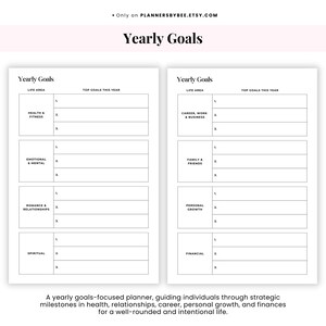 8 Areas of Life Planner Printable, Life Goals Planner, Goal Setting ...