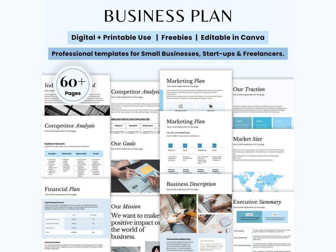 Small Business Plan Template, Small Business Planner Proposal, Start up ...