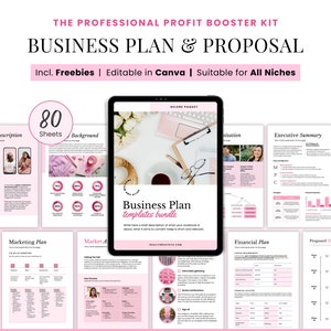 Business Planner, Start up Workbook, Business Plan Template Canva ...