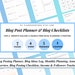 Blogger Planner Bundle Templates Editable, Blog Post Content Strategy ...