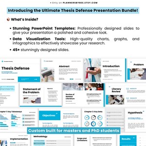 Canva Presentation Template Thesis, Minimal Template Dissertation ...