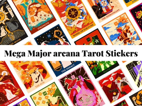 Large Printable Tarot Card 22 Major Arcana Tarot Planner | Etsy