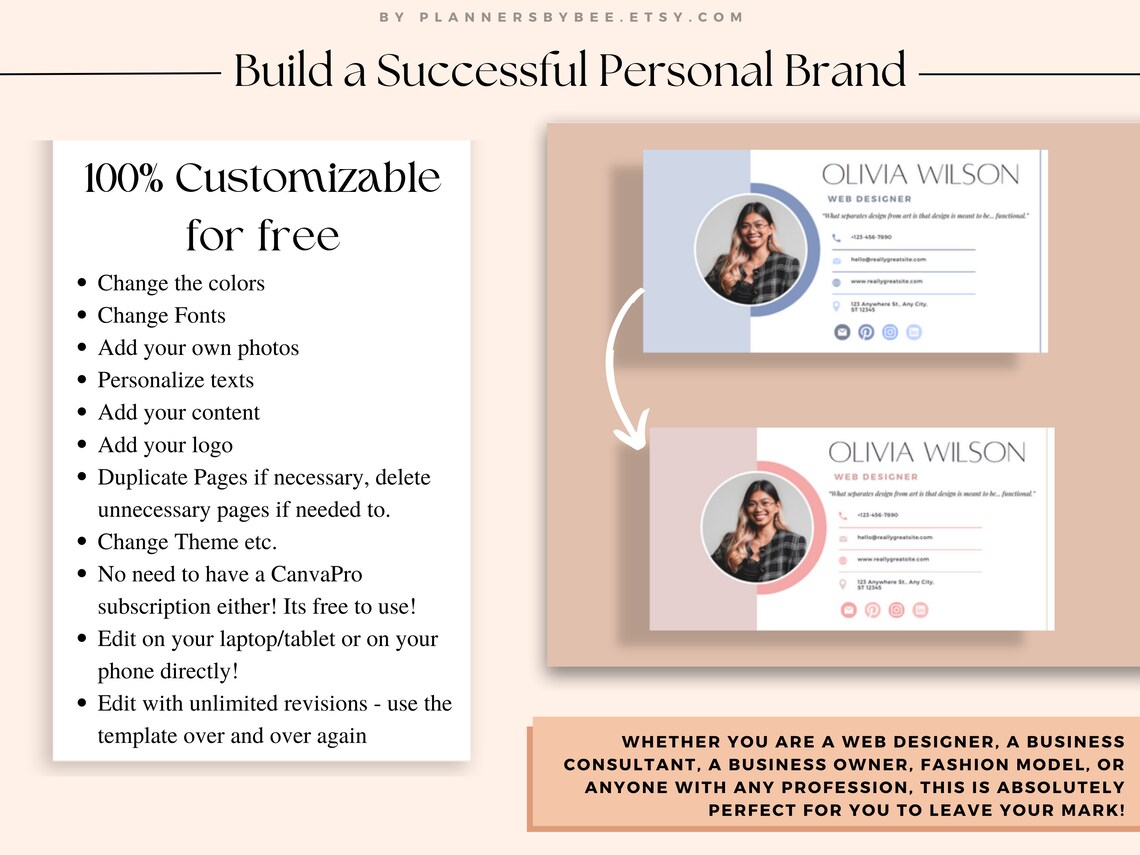 Email Signature Template Bundle Modern Signature Canva - Etsy