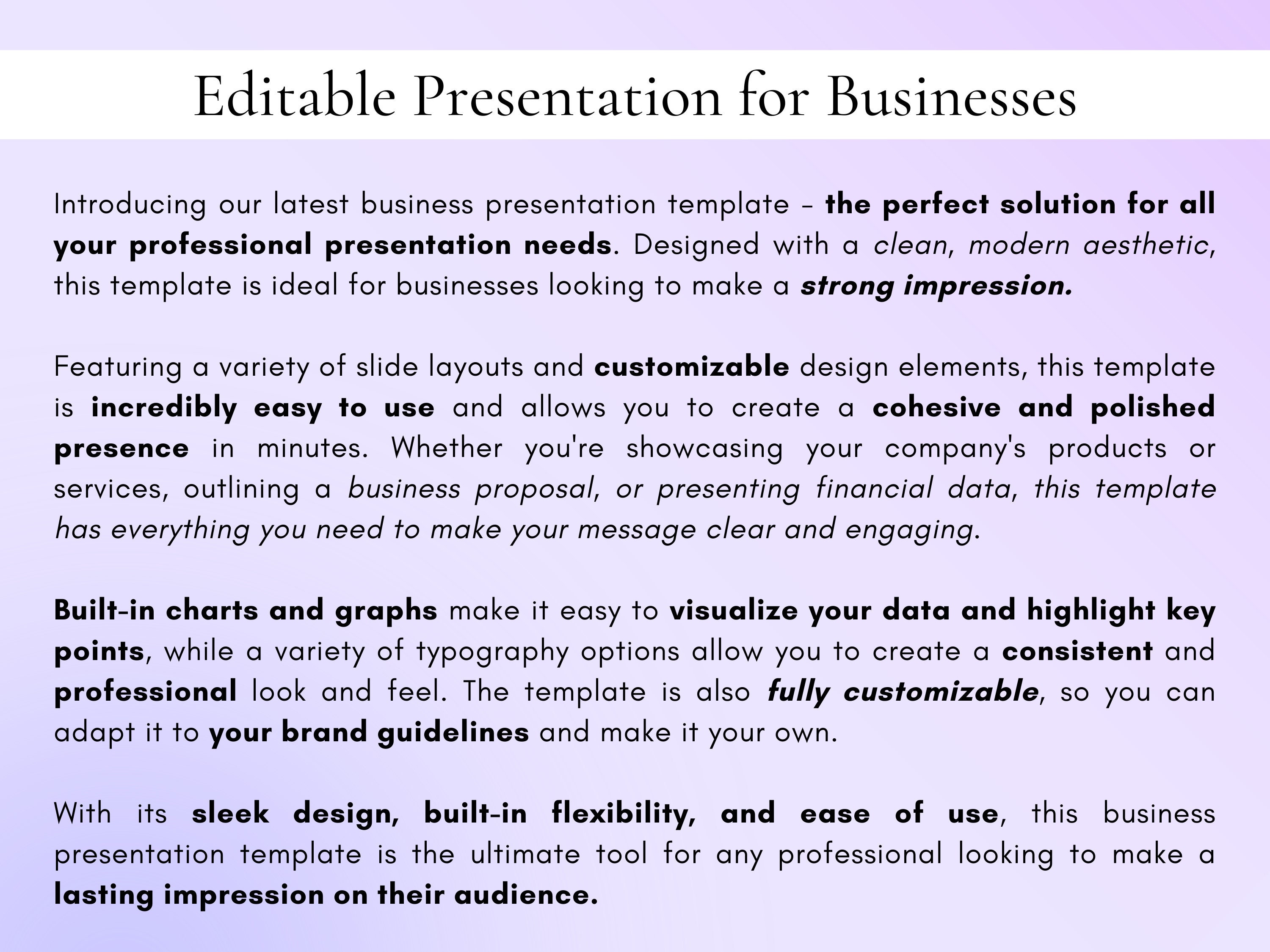 Business Presentation Project Proposal Business Branding - Etsy