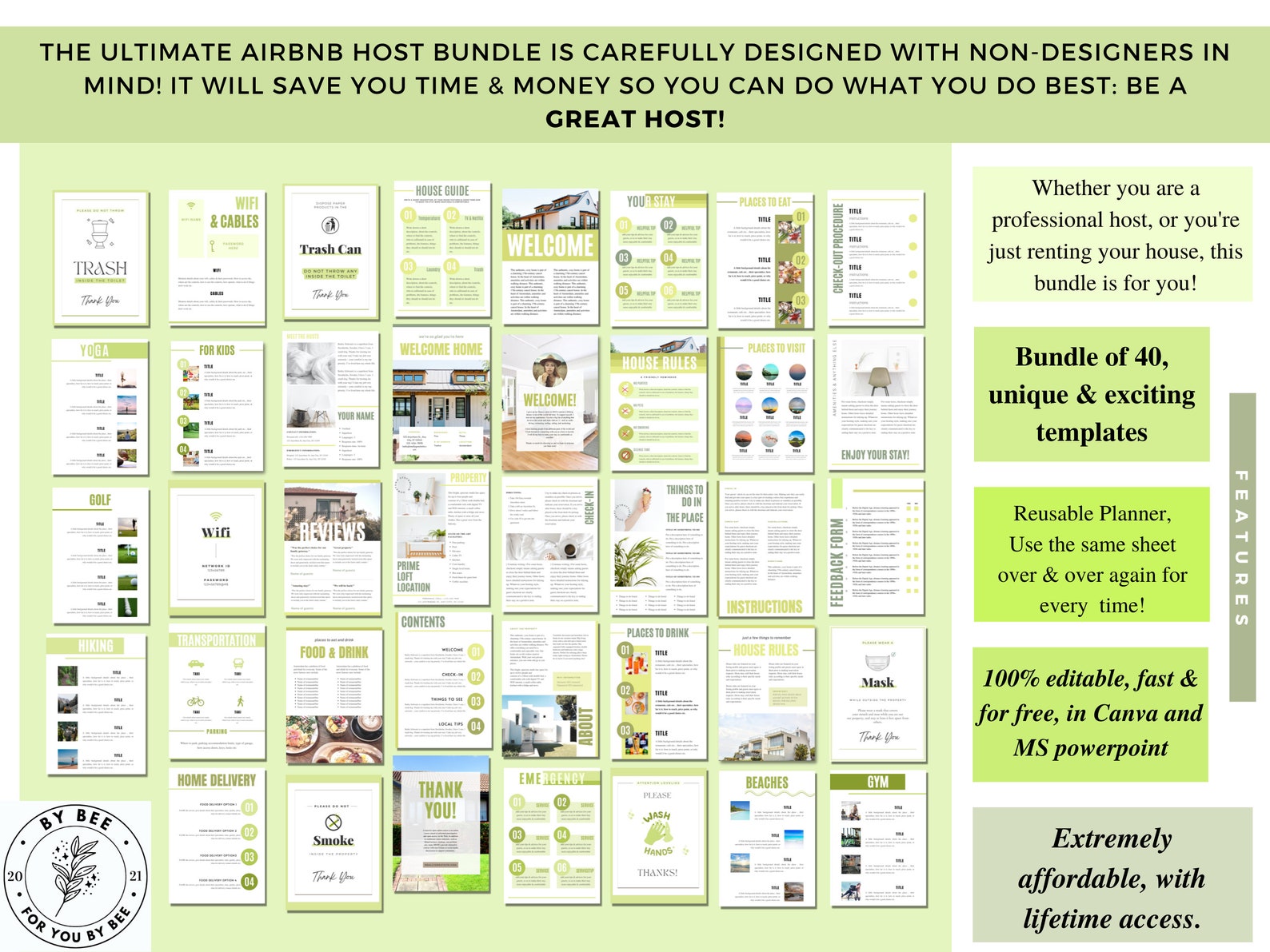 Airbnb Welcome Book Template House Host Manual Guidebook Template Real ...