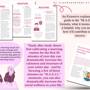 Morning Routine Planner Daily Routine Templates Self Love - Etsy