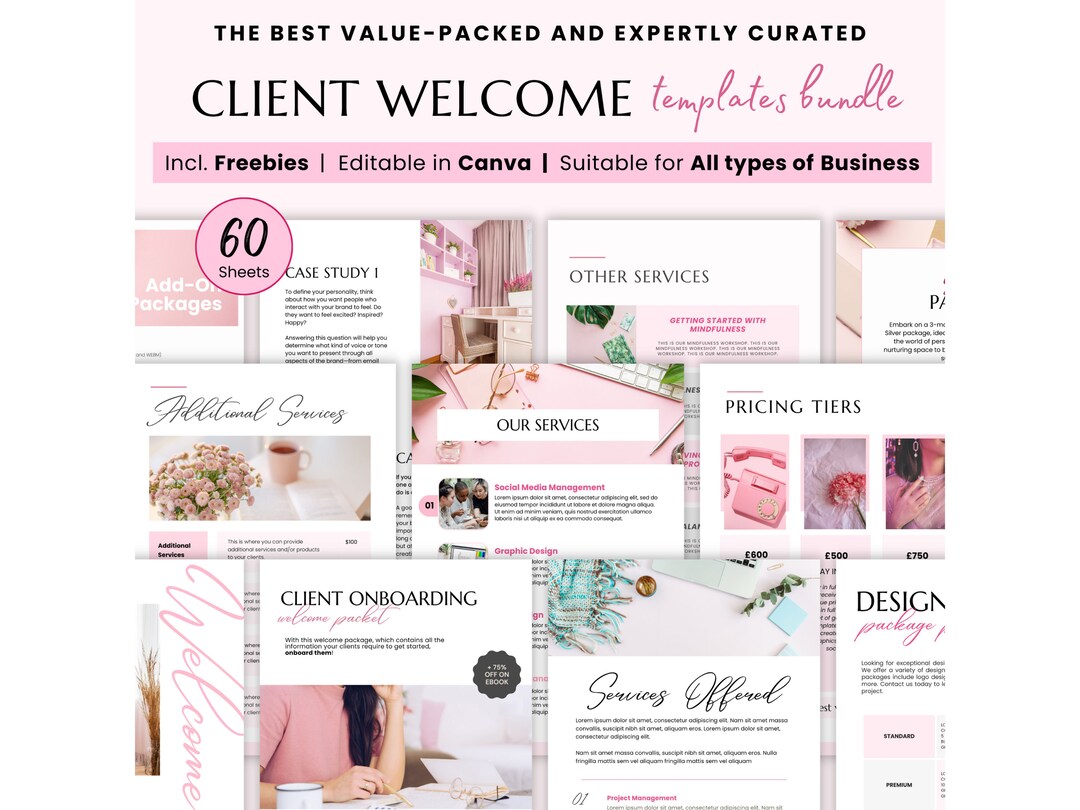 Client Welcome Packet Template Virtual Assistant Welcome Packet New Client Service Guide