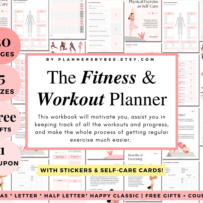Fitness Planner - Etsy