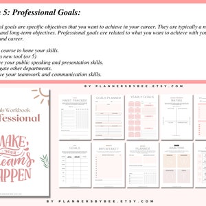 Life Goals Planner, Best Goal Setting Digital Printable Workbook ...