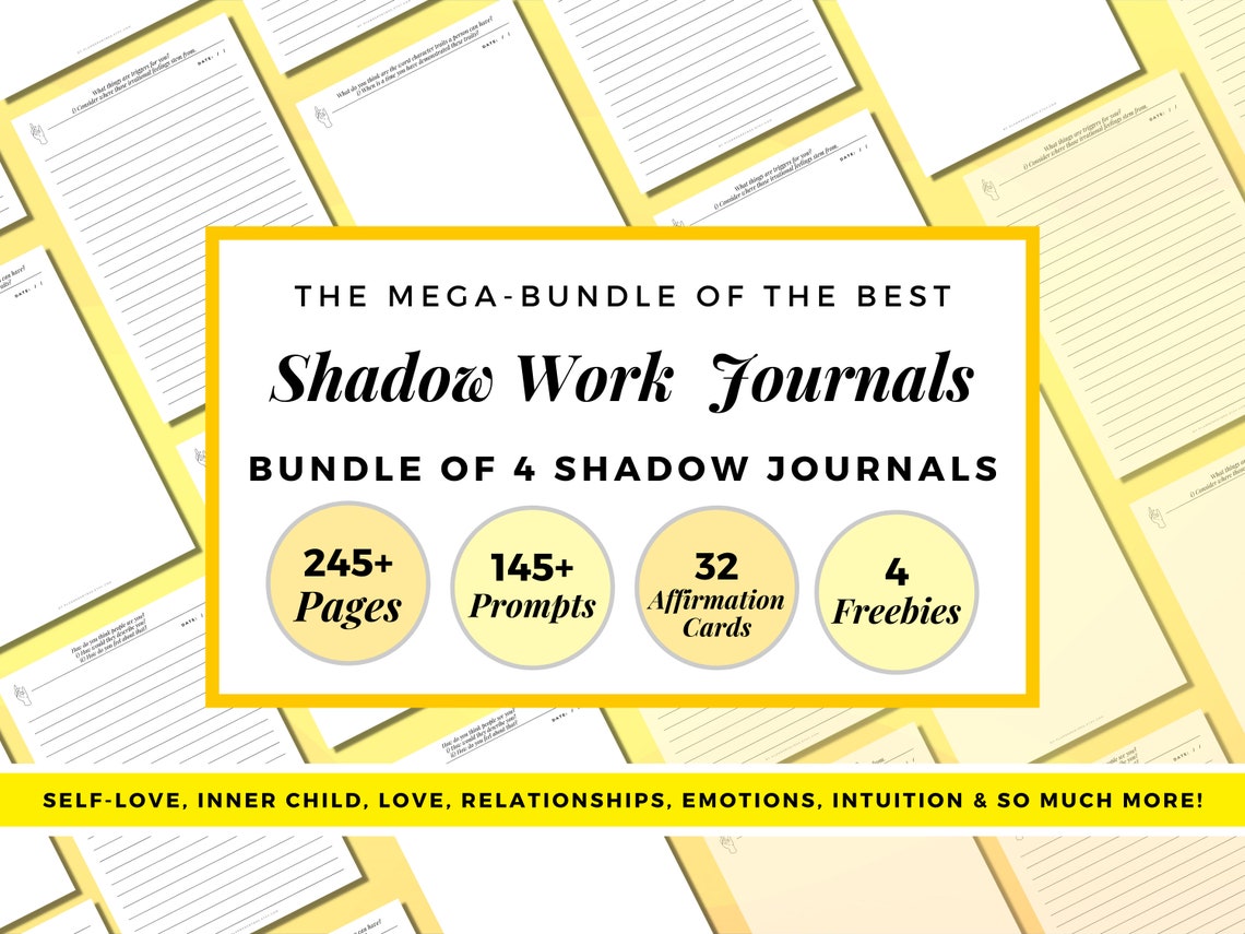 Shadow Work Journal Bundle Printable Shadow Work Shadow Work - Etsy