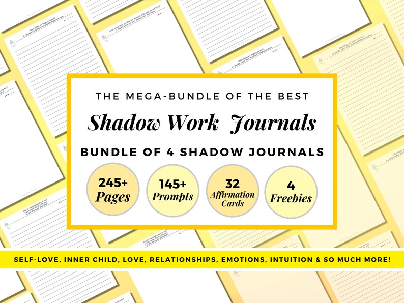 Shadow Work Journal Bundle Printable Shadow Work Shadow Work - Etsy