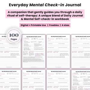 Mental Health Daily Check In - Etsy