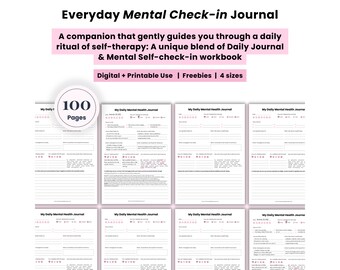Daily Mental Health Check In - Etsy