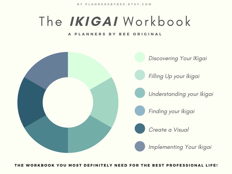 Ikigai Workbook Best Work & Career Planner Professional - Etsy