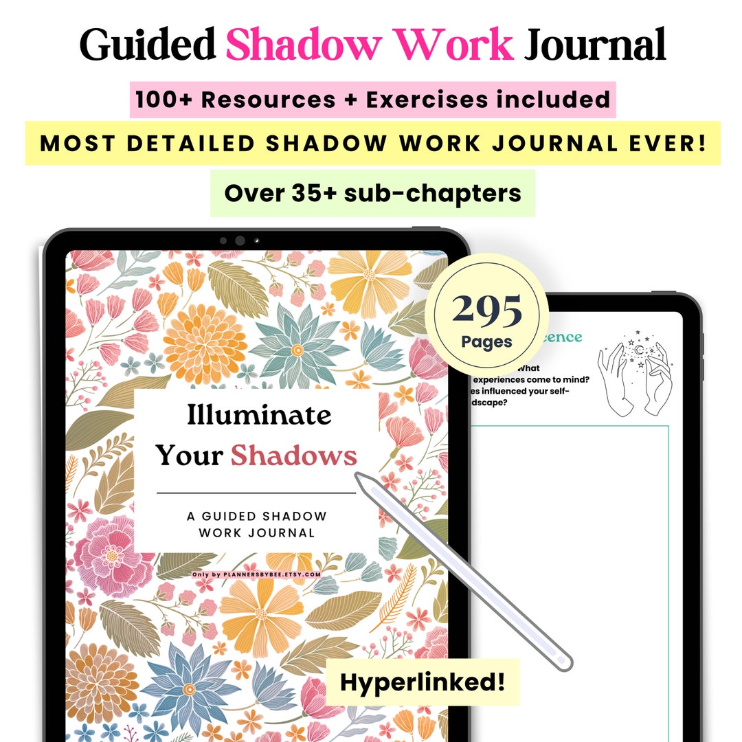 Shadow Work Journal, Healing Journal, Book of Shadows, Anxiety ...